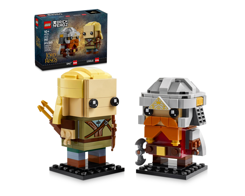 LEGO Set 40751-1 Legolas & Gimli (2024 Brickheadz) | Rebrickable ...