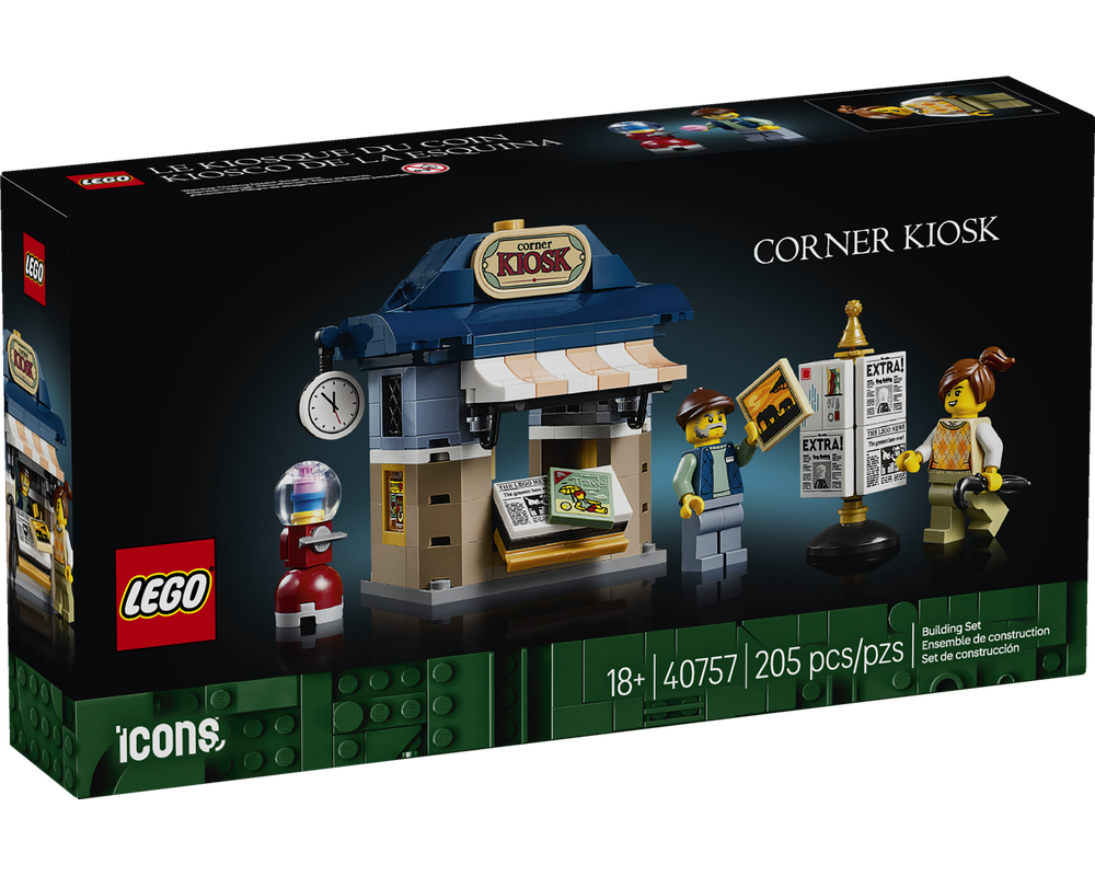 LEGO Set 40757-1 Corner Kiosk (2025 Icons) | Rebrickable - Build with LEGO