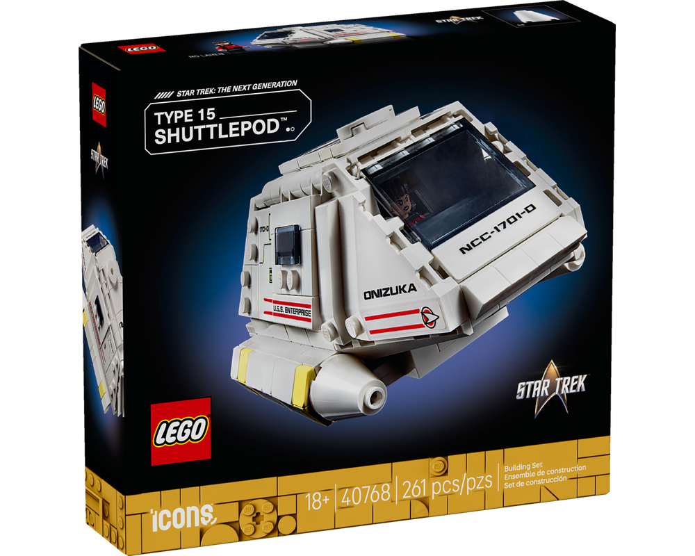 LEGO Set 40768-1 Star Trek: Type-15 Shuttlepod (2025 Icons ...