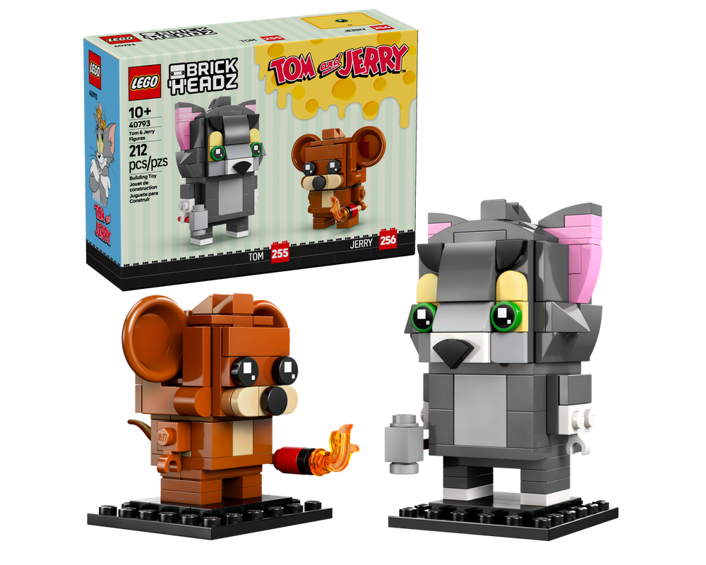 LEGO Set 40793-1 Tom & Jerry Figures (2024 Brickheadz) | Rebrickable ...