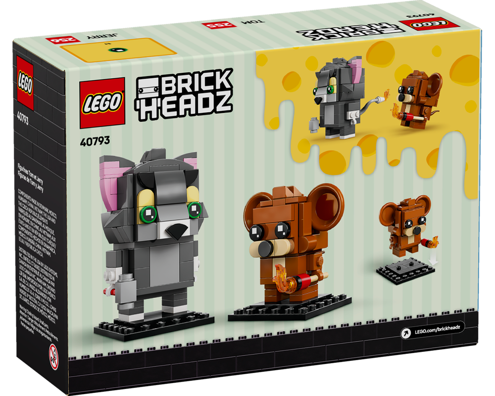 LEGO Set 40793-1 Tom & Jerry Figures (2024 Brickheadz) | Rebrickable ...