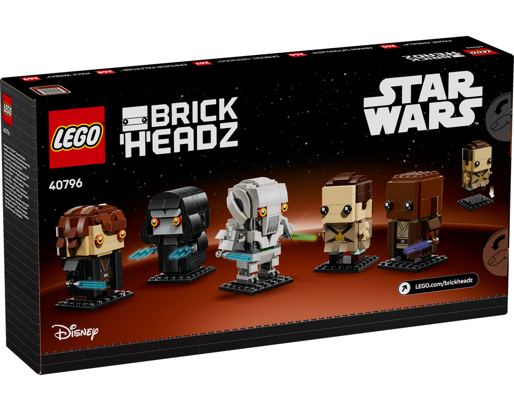 LEGO Set 40796-1 Revenge of the Sith Heroes & Villains (2025 Brickheadz ...