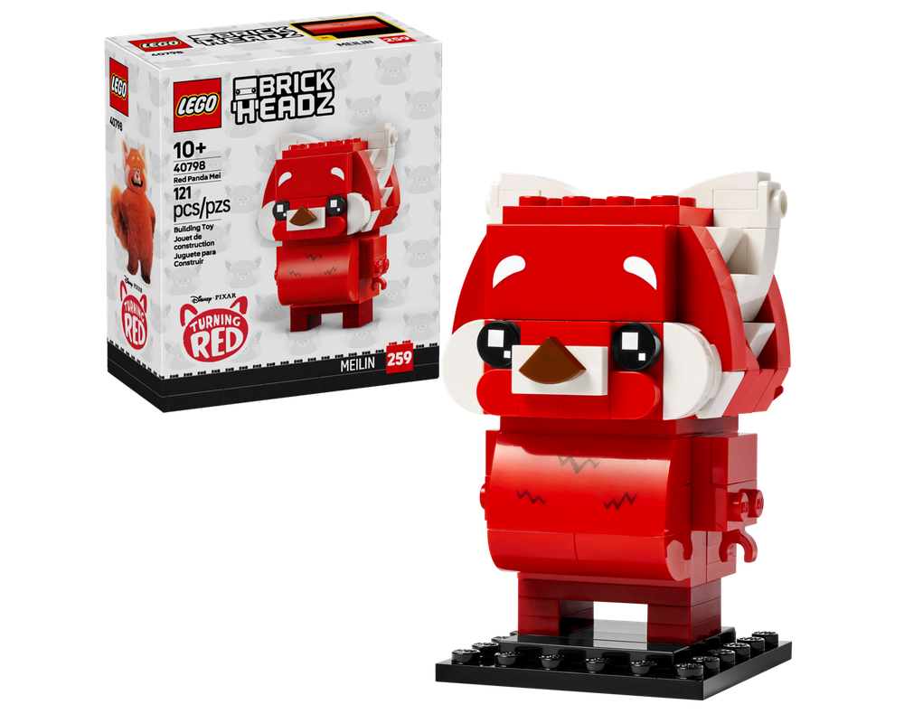 LEGO Set 40798-1 Red Panda Mei (2025 Brickheadz) | Rebrickable - Build ...