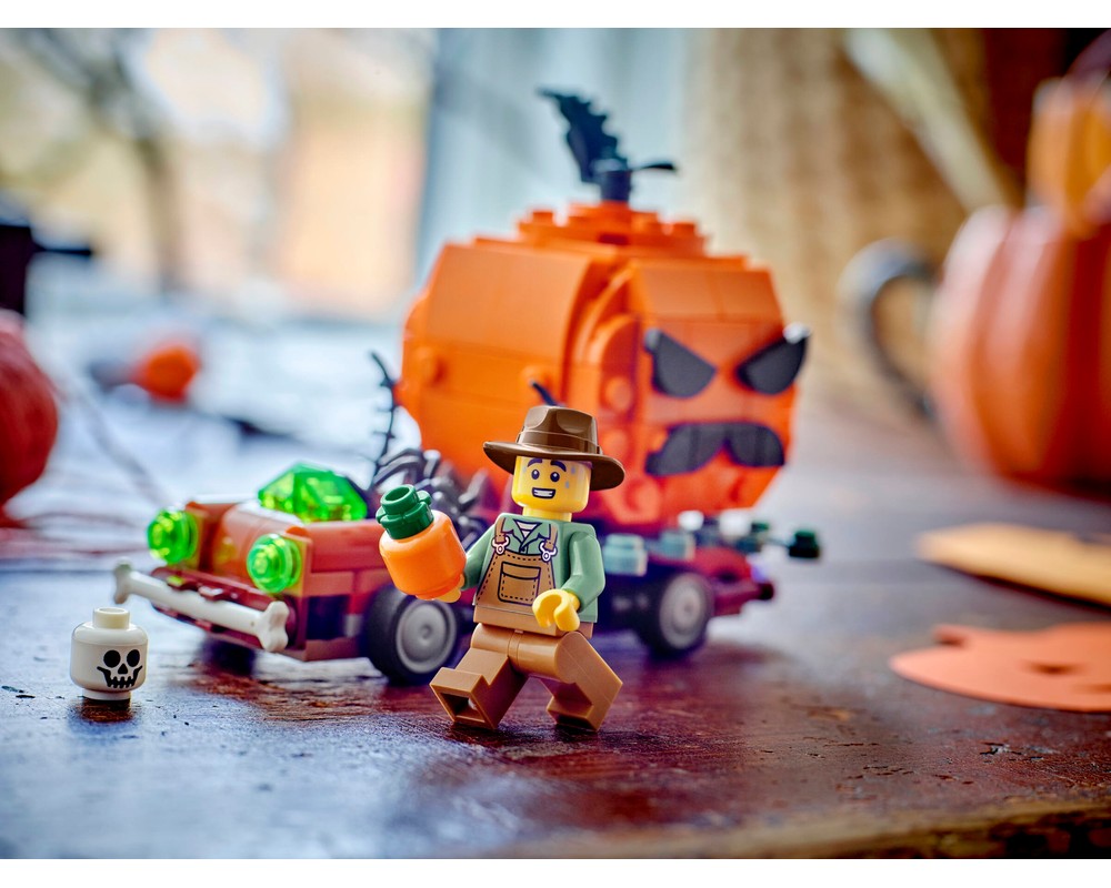 LEGO Set 40822-1 Jack-o'-Lantern Pickup Truck (2025 Seasonal > Halloween) | Rebrickable - Build ...