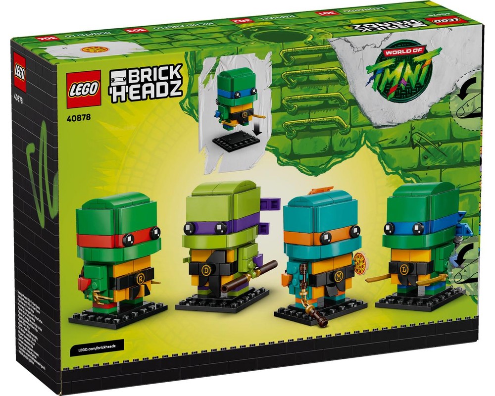 LEGO Set 40878-1 Teenage Mutant Ninja Turtles Figures (2026 Brickheadz ...