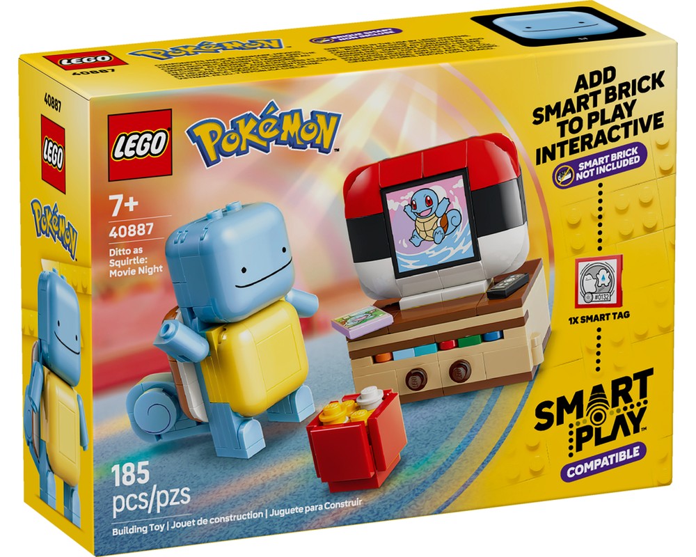 LEGO Set 40887-1 SMART Play: Ditto as Squirtle: Movie Night (2026 ...