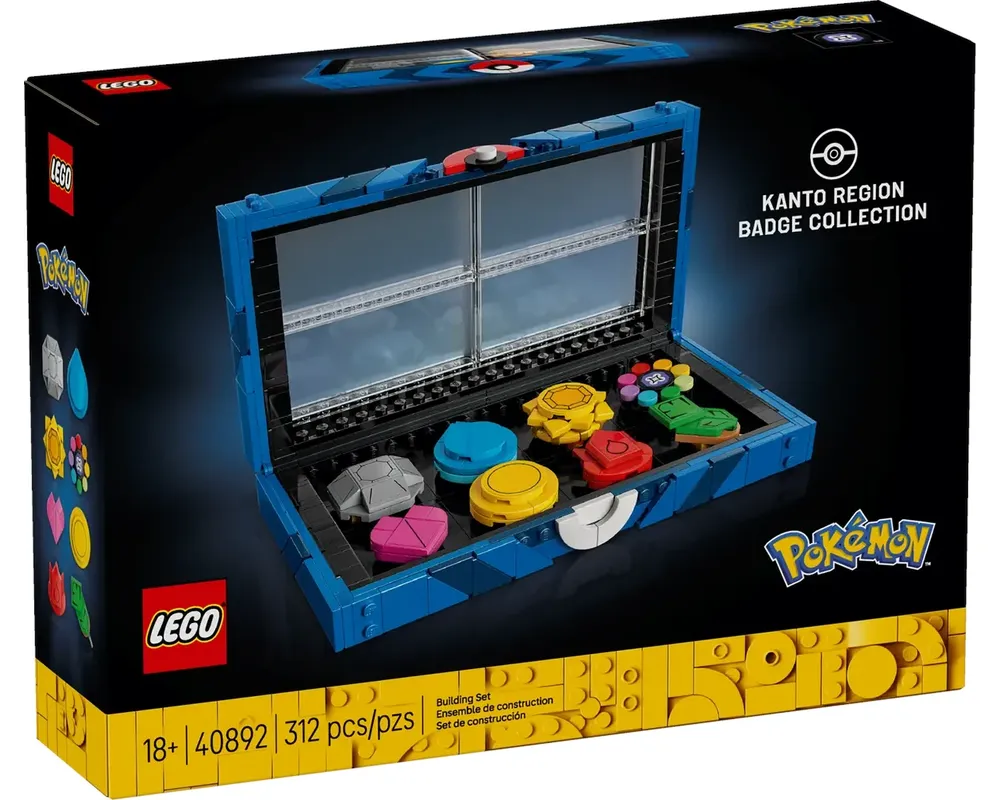 LEGO Set 40892-1 Kanto Region Badge Collection (2026 Pokémon ...