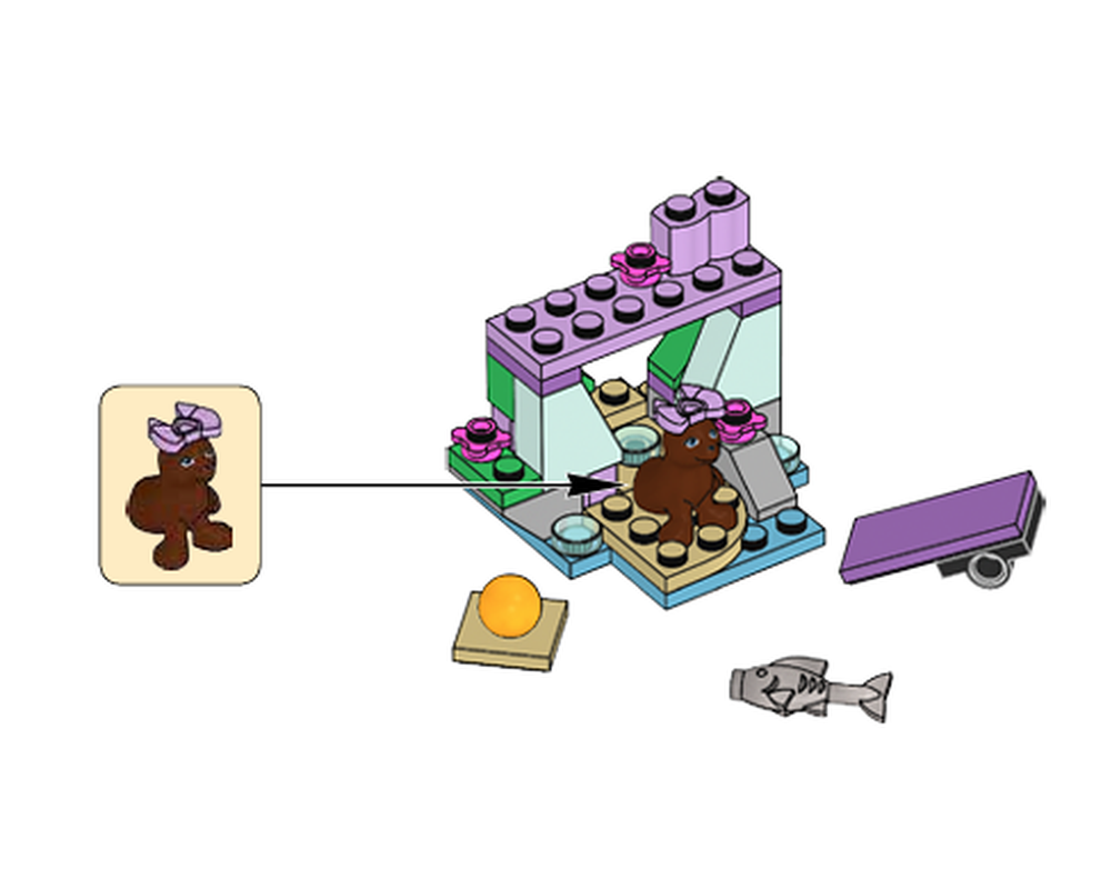 LEGO Set 41047-1-b1 Seal's Little Rock (2014 Friends) | Rebrickable ...