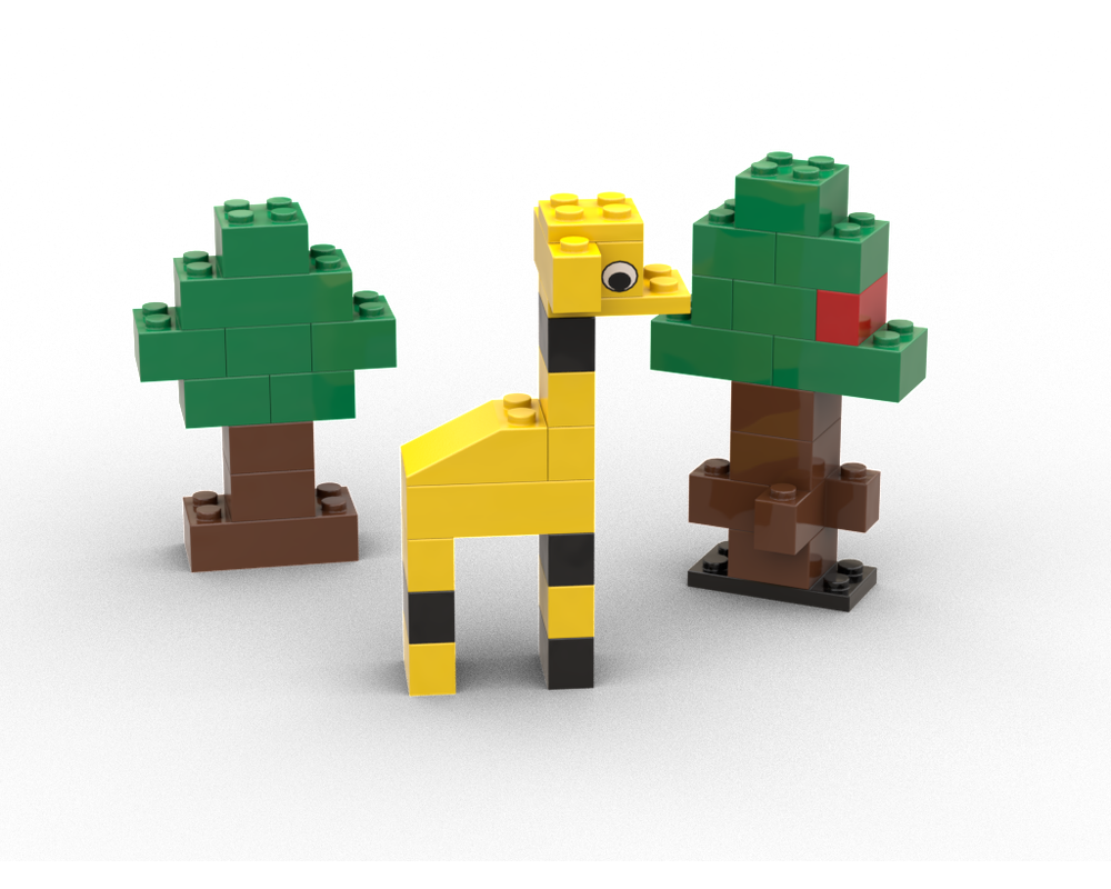 LEGO Set 4107-1-c22 Giraffe & Trees (2002 Creator > Early Creator ...
