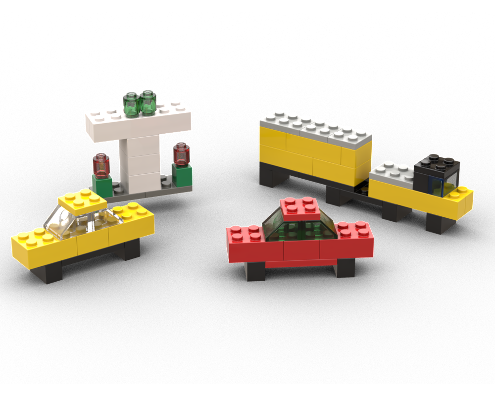 LEGO Set 4107-1-c39 Gas Station, Cars & Truck (2002 Creator > Early ...