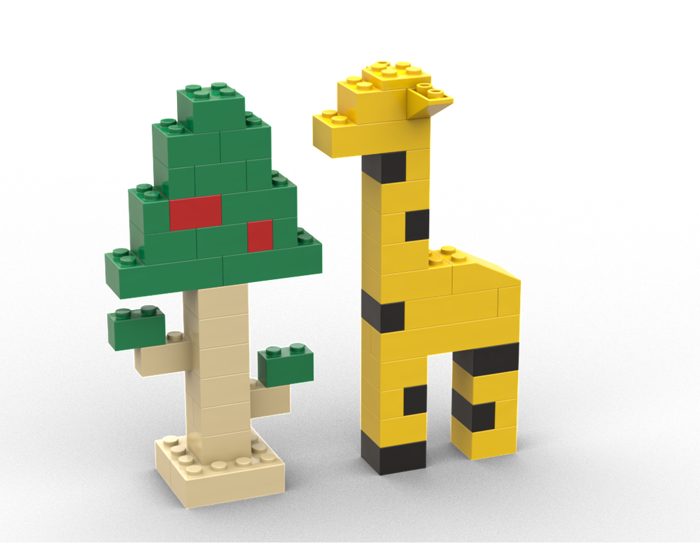 LEGO Set 4107-1-c52 Giraffe with Tree (2002 Creator > Early Creator ...