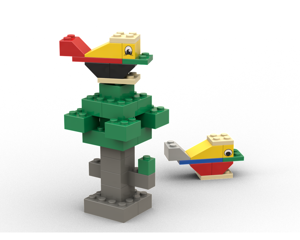 LEGO Set 4107-1-c54 Colorful Birds with Tree (2002 Creator > Early ...