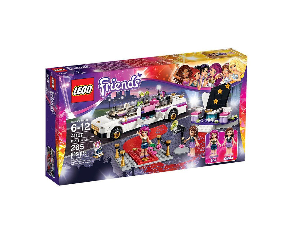 LEGO Set 41107-1 Pop Star Limousine (2015 Friends) | Rebrickable ...