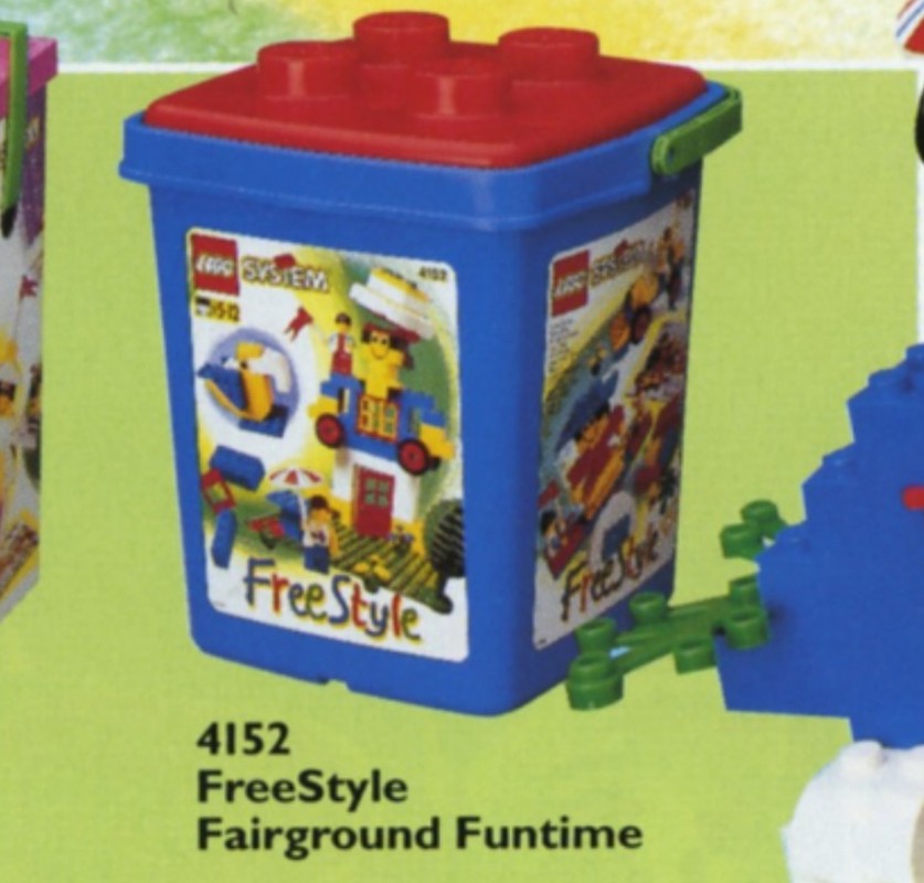 LEGO Set 4152-1 Large Freestyle Bucket (1995 Freestyle) | Rebrickable ...