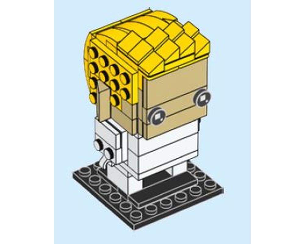 LEGO Set 41597-1-s11-1 Blond Spiked Hair with Tan Skin (2018 Brickheadz ...