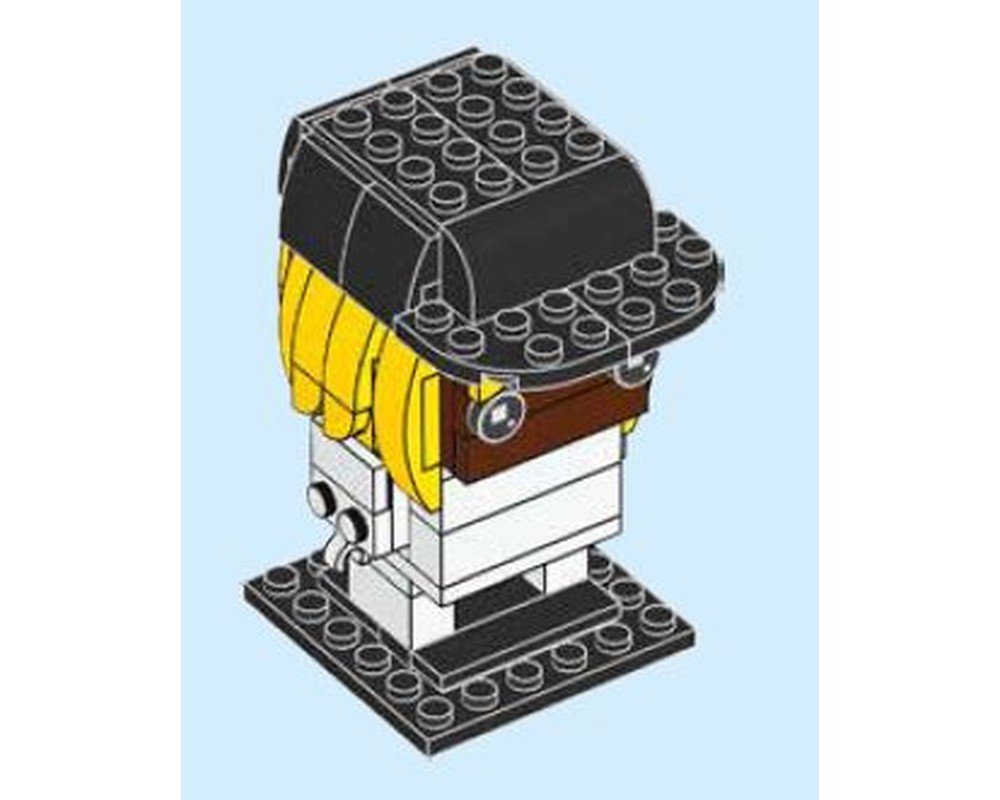 LEGO Set 41597-1-s17-1 Long Blond Hair & Black Cap with Dark Skin (2018 ...