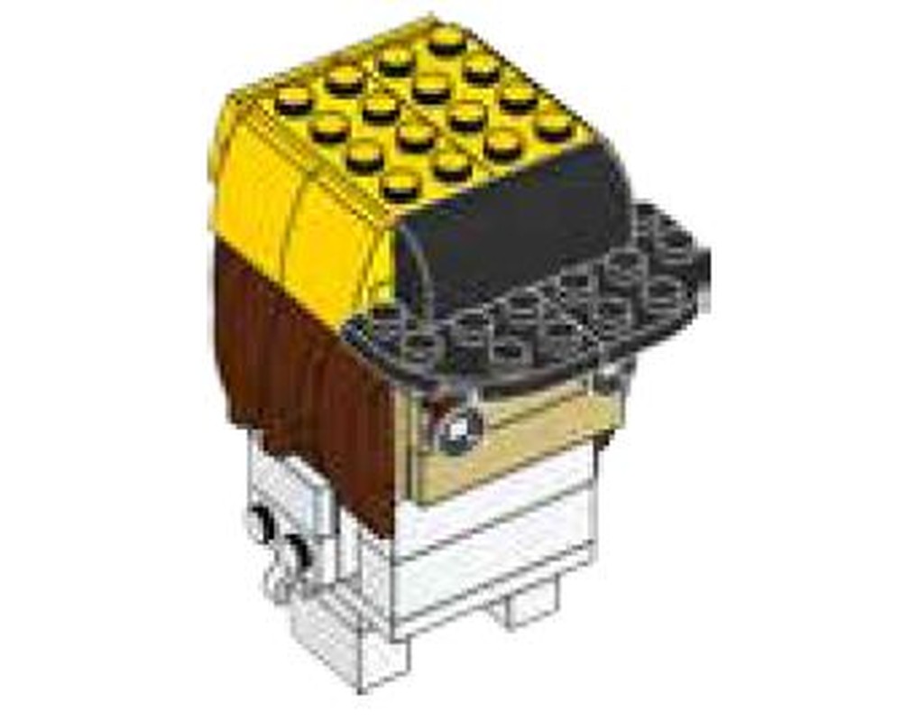 LEGO Set 41597-1-s17-2 Long Brown Hair & Yellow Cap with Tan Skin (2018 ...