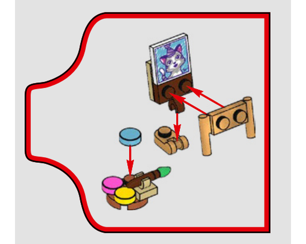 LEGO Set 41690-1-s4 2021 - Day 4: Easel and Paint Equipment (2021 ...