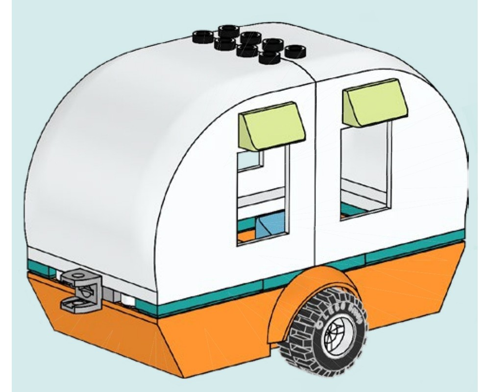 LEGO Set 41726-1-s2 Caravan (2023 Friends) | Rebrickable - Build with LEGO