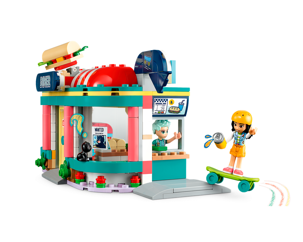 LEGO Set 41728-1 Heartlake Downtown Diner (2023 Friends) | Rebrickable ...