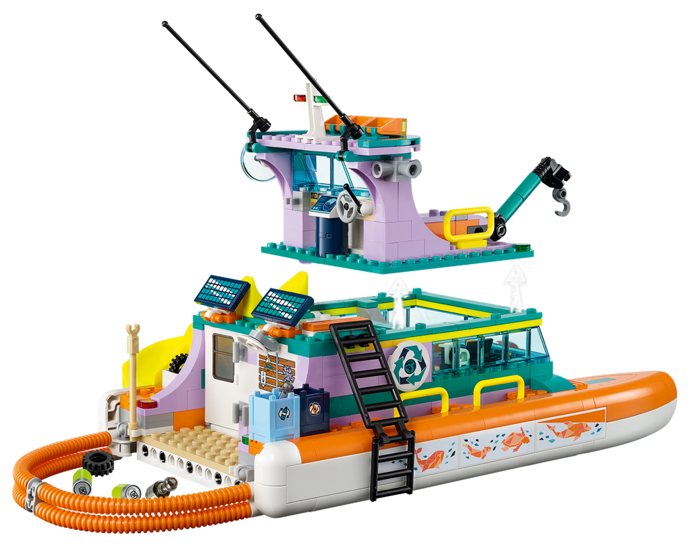 LEGO Set 41734-1 Sea Rescue Boat (2023 Friends) | Rebrickable - Build ...