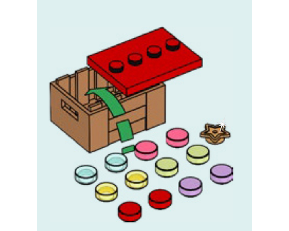 LEGO Set 41758-1-s13 2023 - Day 13: Decorations Crate (2023 Seasonal > Advent > Friends ...