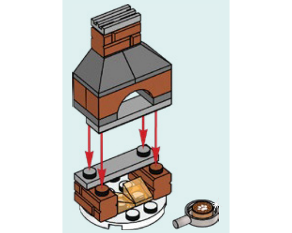 LEGO Set 41758-1-s15 2023 - Day 15: Fireplace (2023 Seasonal > Advent ...