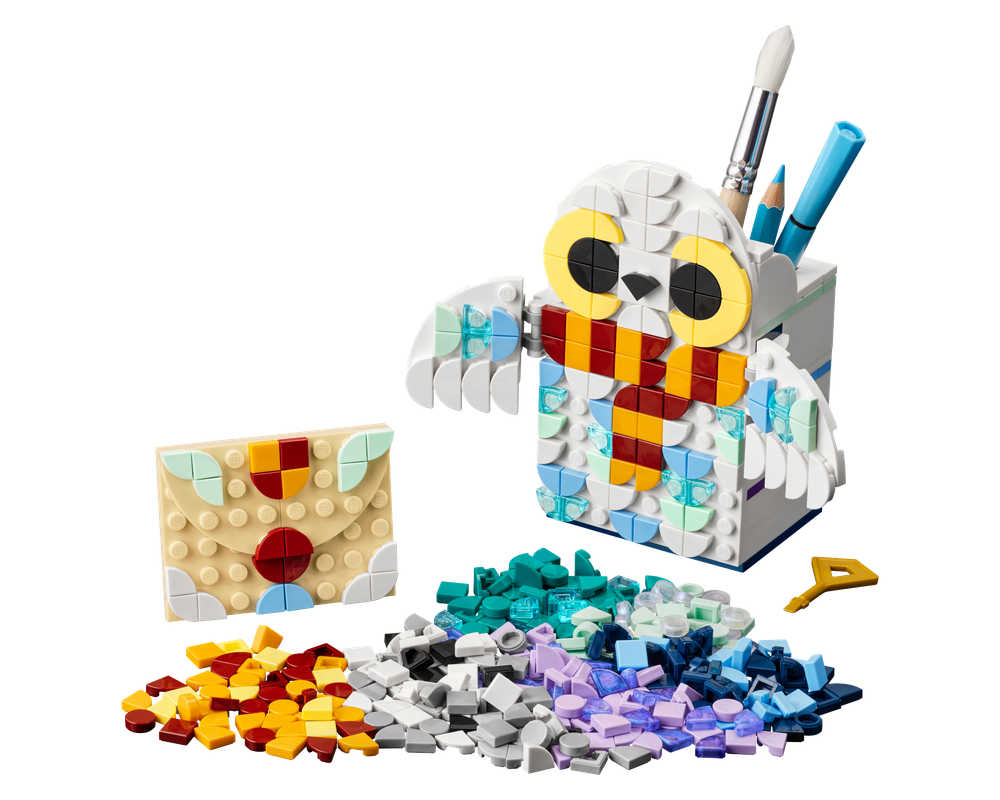 LEGO Set 41809-1 Hedwig Pencil Holder (2023 DOTS) | Rebrickable - Build ...