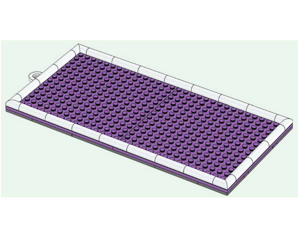 LEGO Set 41951-1-s2 Rectangle Message Board (Portrait) (2022 DOTS ...