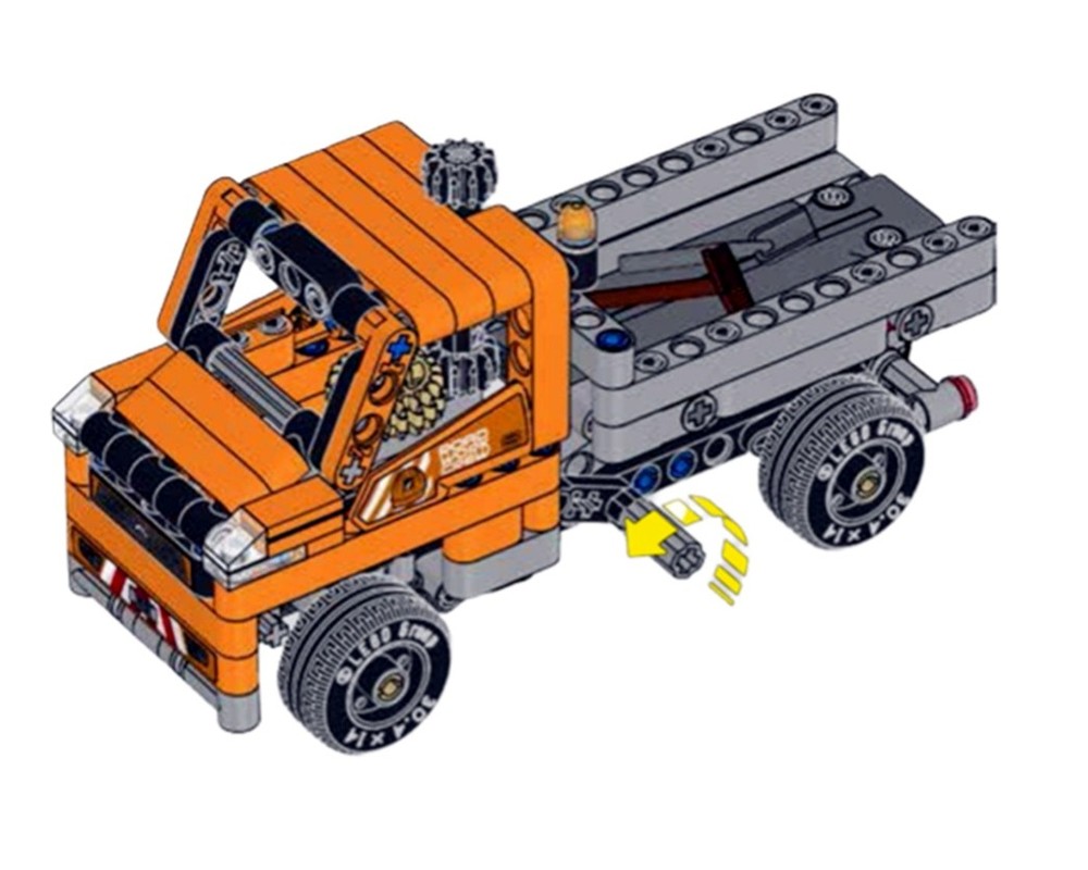 LEGO Set 42060-1-s2 Roadwork Truck (2017 Technic) | Rebrickable - Build ...