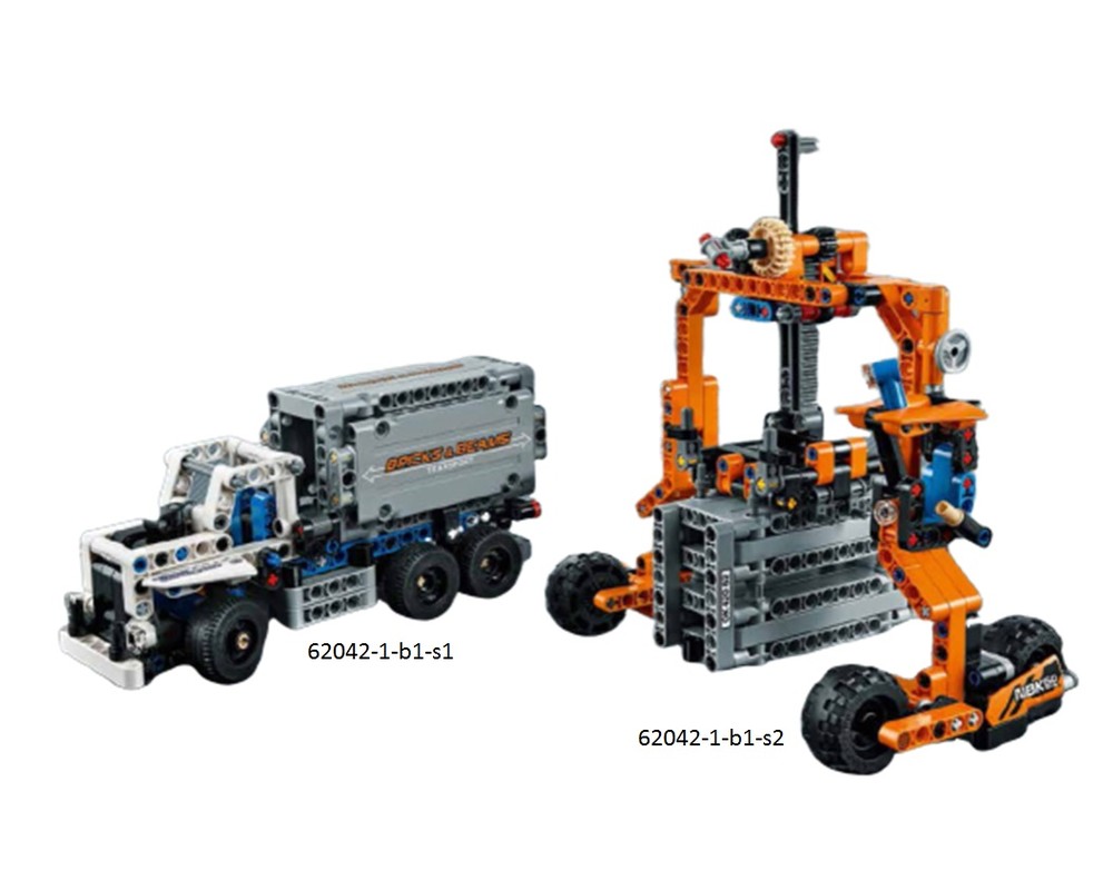 LEGO Set 42062-1-b1-s2 Container Straddle-Carrier (2017 Technic ...