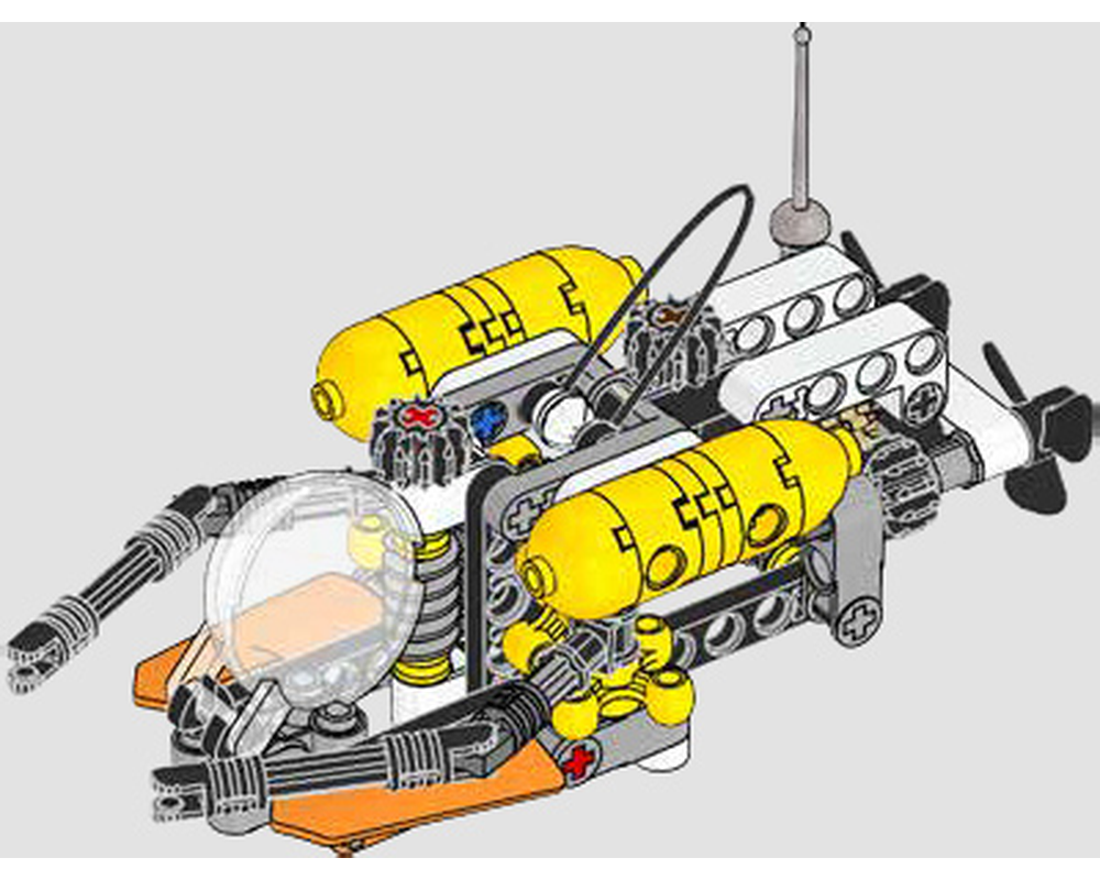 LEGO Set 42064-1-s1 Ocean Explorer Submarine (2017 Technic ...