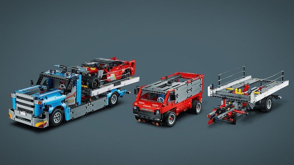 LEGO Set 42098-1-b1 Truck & Show Cars (2019 Technic) | Rebrickable ...