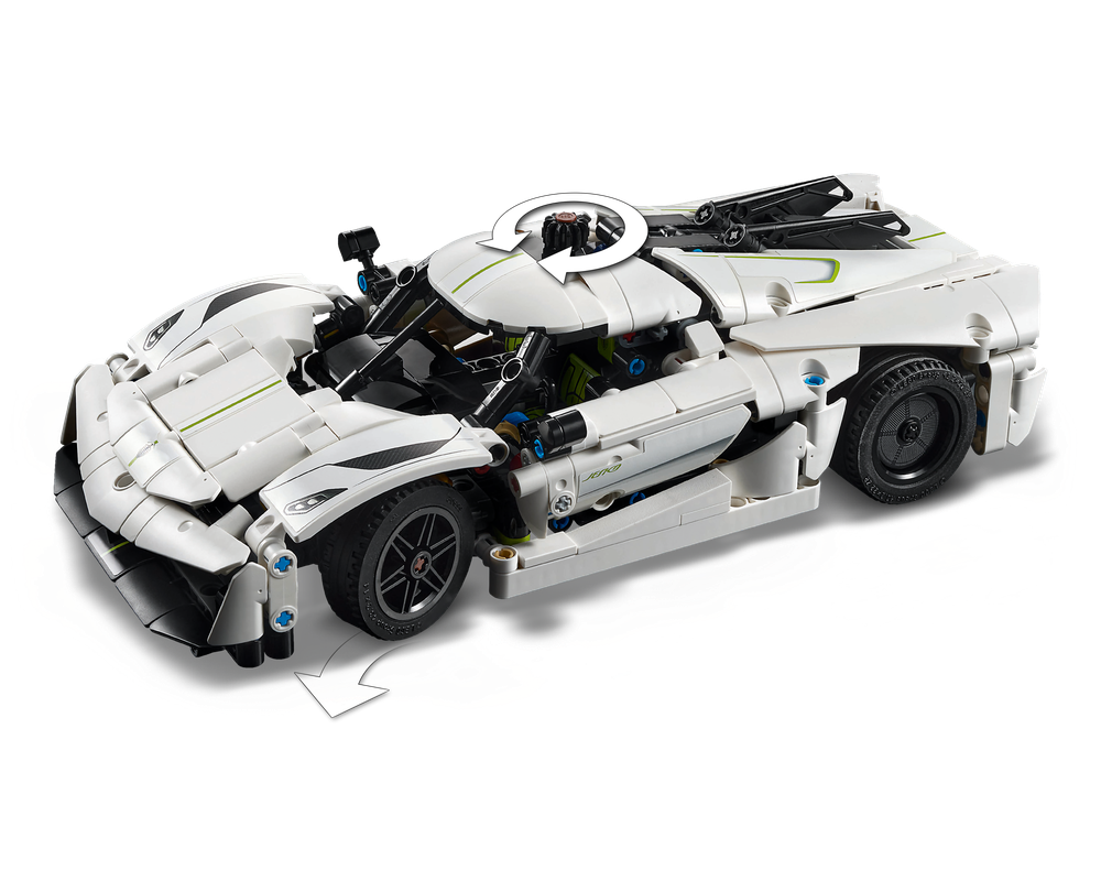 LEGO Set 42184-1 Koenigsegg Jesko Absolut White Hypercar (2024 Technic ...