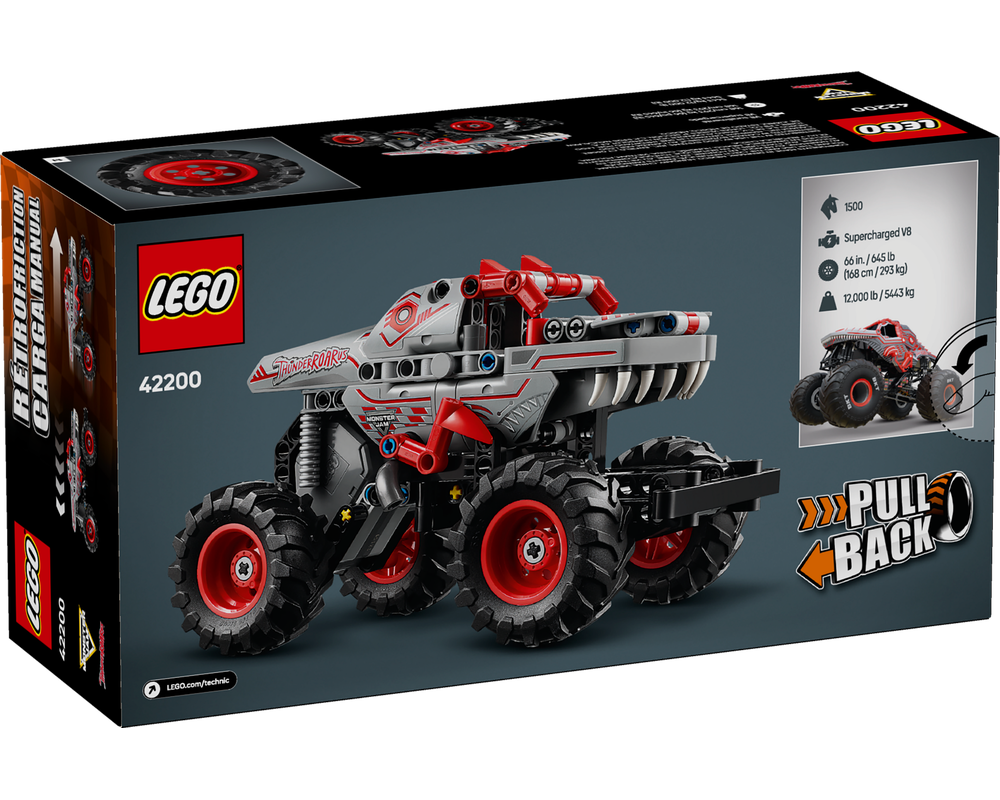 LEGO Set 42200-1 Monster Jam ThunderROARus Pull-Back (2025 Technic ...