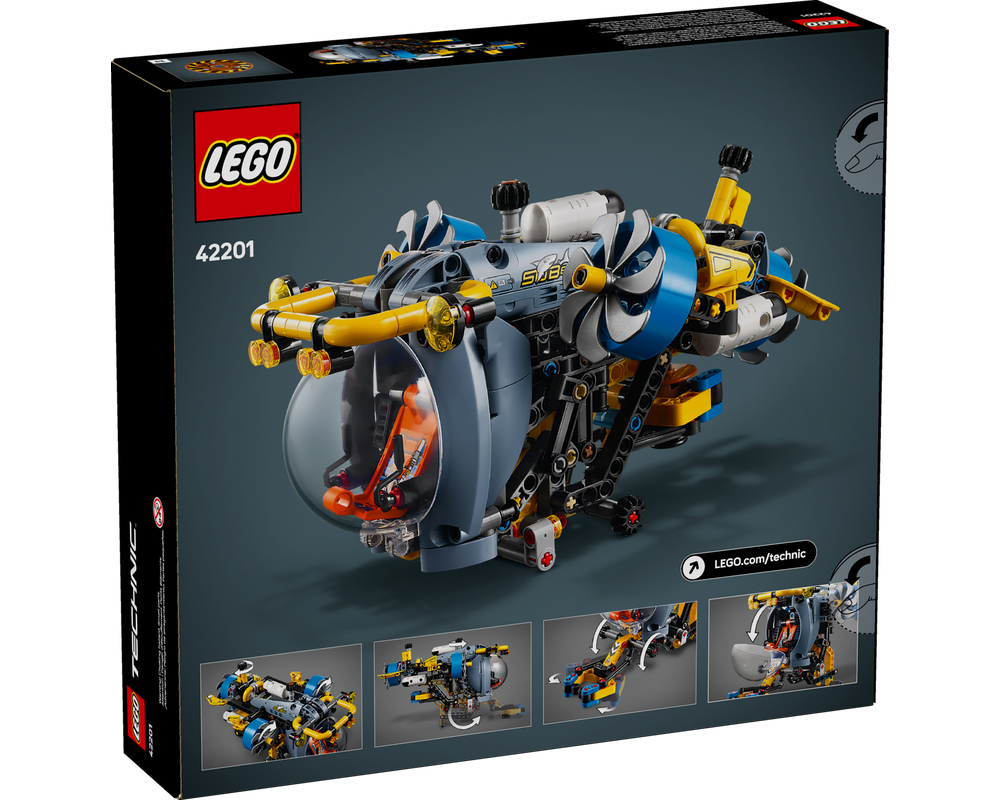 LEGO Set 42201-1 Deep-Sea Research Submarine (2025 Technic ...