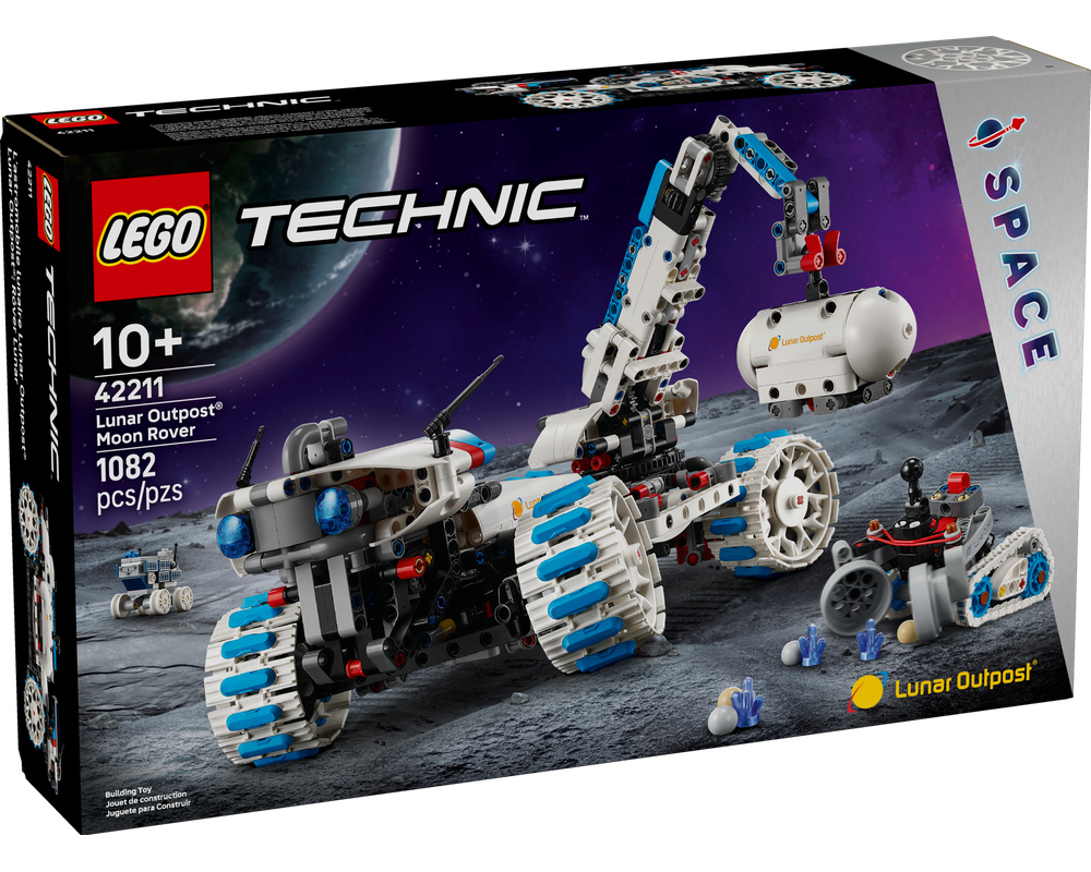 LEGO Set 42211-1 Lunar Outpost Moon Rover Space Vehicle (2025 Technic ...