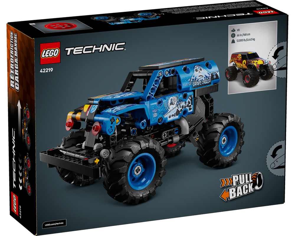 LEGO Set 42219-1 Monster Jam Grave Digger Fire and Ice (2026 Technic ...