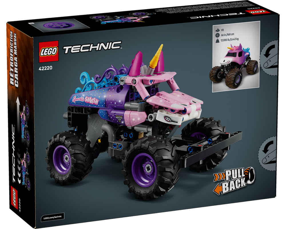 LEGO Set 42220-1 Monster Jam Sparkle Smash Pull-Back (2026 Technic ...