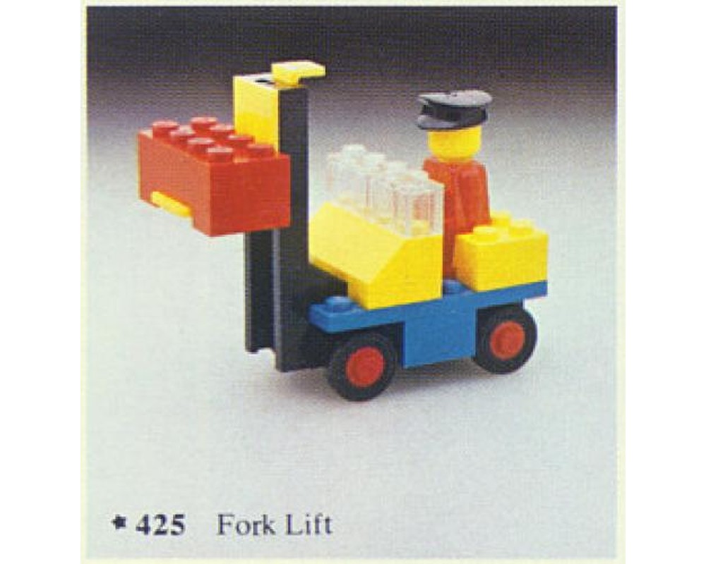 LEGO Set 425-1 Fork Lift (1976 Legoland > Construction) | Rebrickable ...