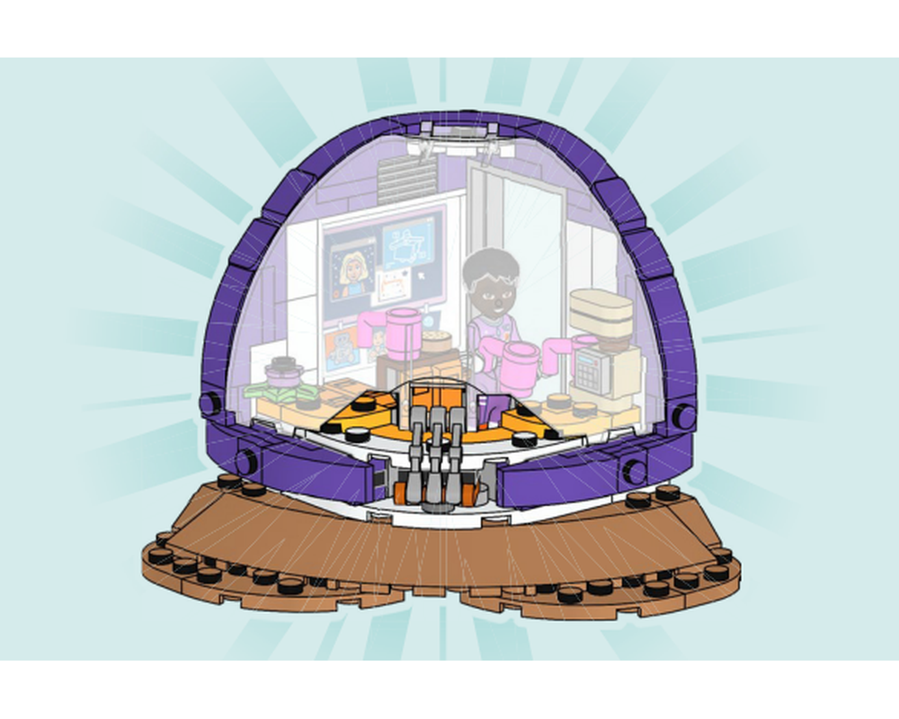 LEGO Set 42605-1-s1 Base Module - Living Quarters (2024 Friends ...