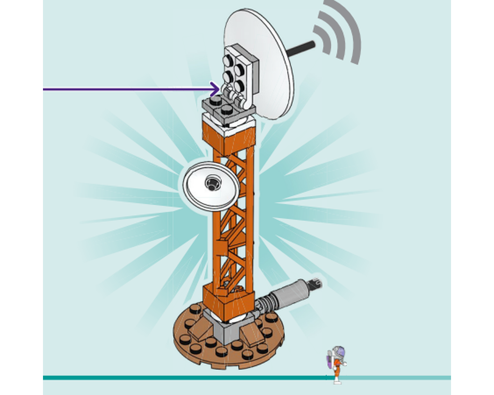 LEGO Set 42605-1-s7 Communication Tower (2024 Friends) | Rebrickable ...