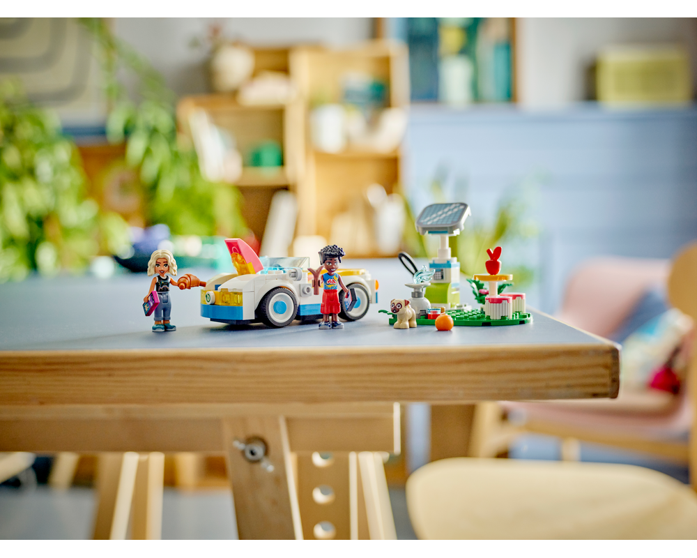 LEGO Set 42609-1 Electric Car and Charger (2024 Friends) | Rebrickable ...