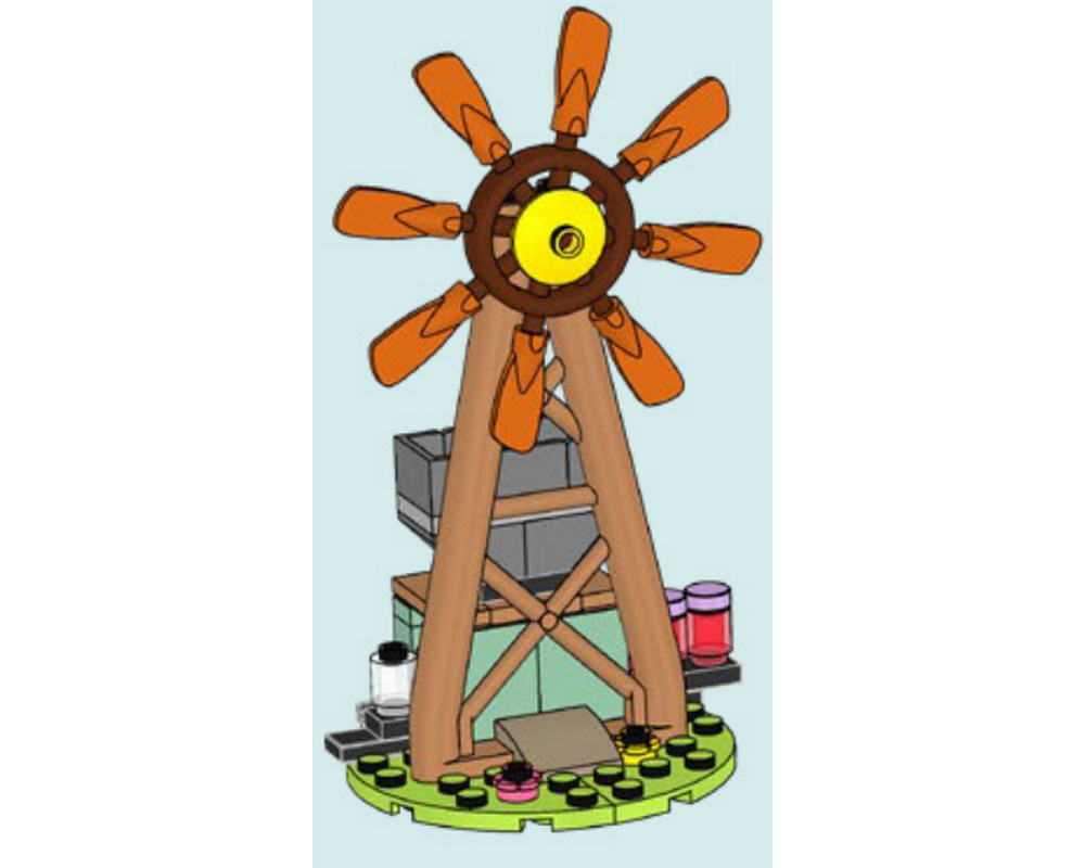 LEGO Set 42617-1-s2 Windmill (2024 Friends) | Rebrickable - Build with LEGO