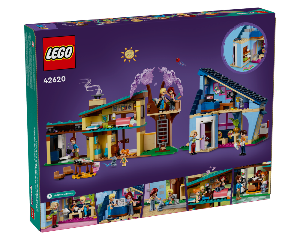 LEGO Set 42620-1 Olly's and Paisley's Family Homes (2024 Friends ...