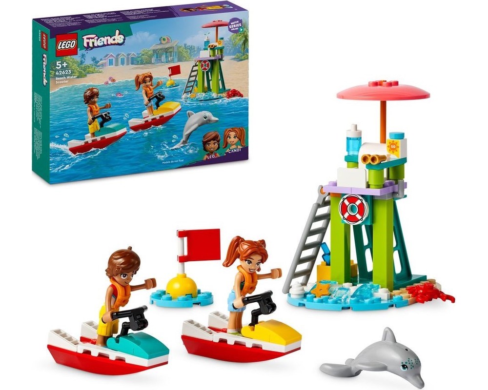 LEGO Set 42623-1 Beach Water Scooter (2024 Friends) | Rebrickable ...