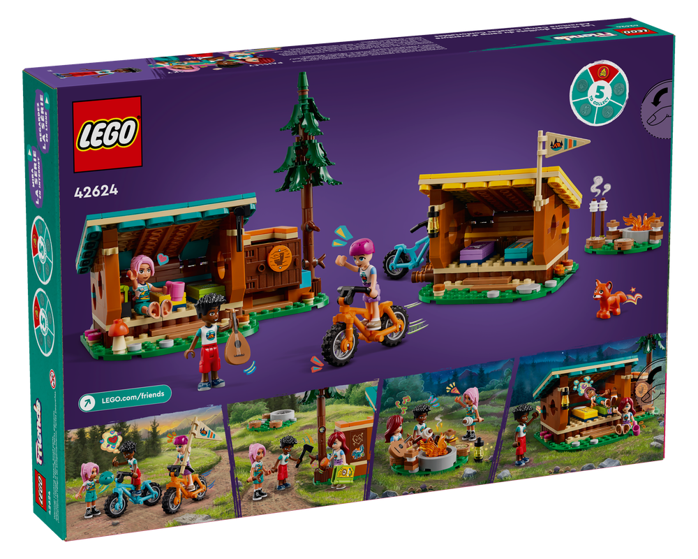 LEGO Set 42624-1 Adventure Camp Cozy Cabins (2024 Friends ...
