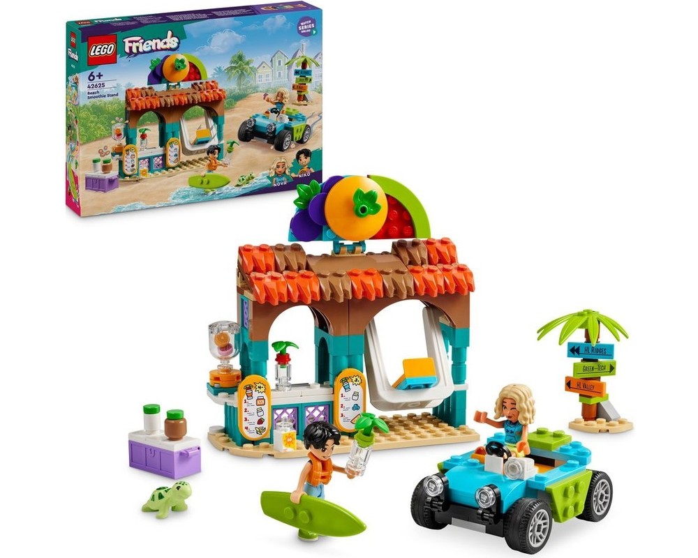 LEGO Set 42625-1 Beach Smoothie Stand (2024 Friends) | Rebrickable ...