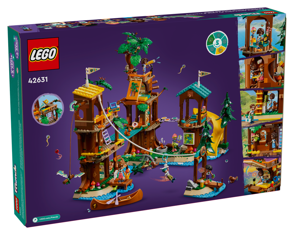 LEGO Set 42631-1 Adventure Camp Tree House (2024 Friends) | Rebrickable ...