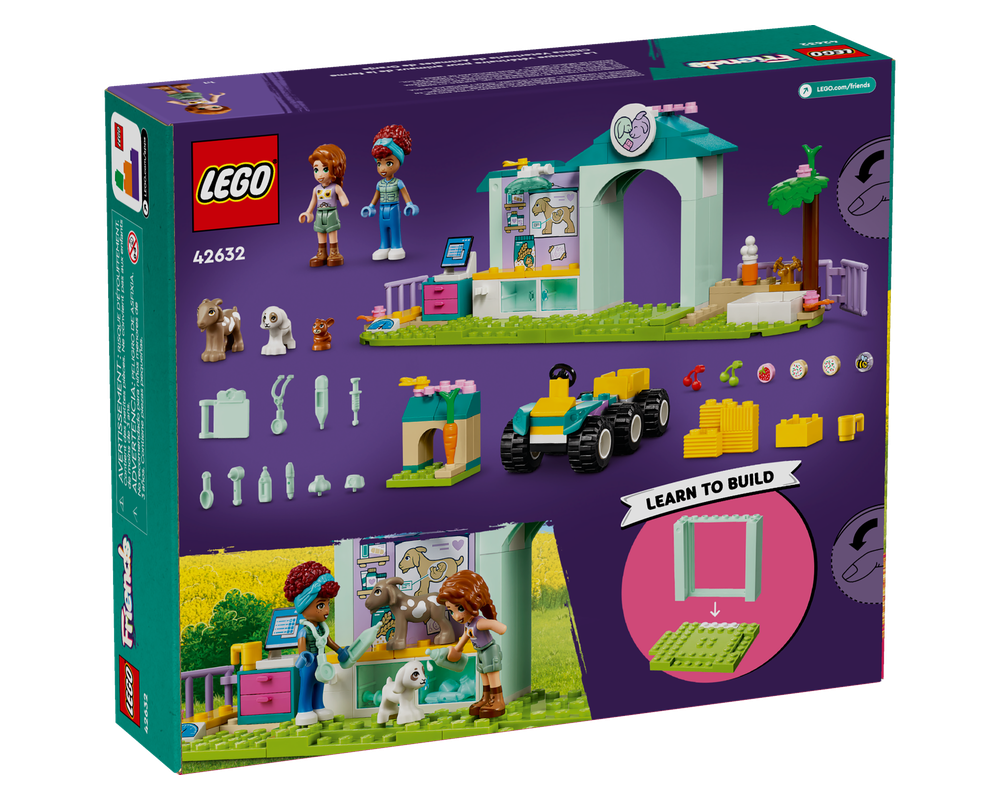 LEGO Set 42632-1 Farm Animal Vet Clinic (2024 Friends) | Rebrickable ...